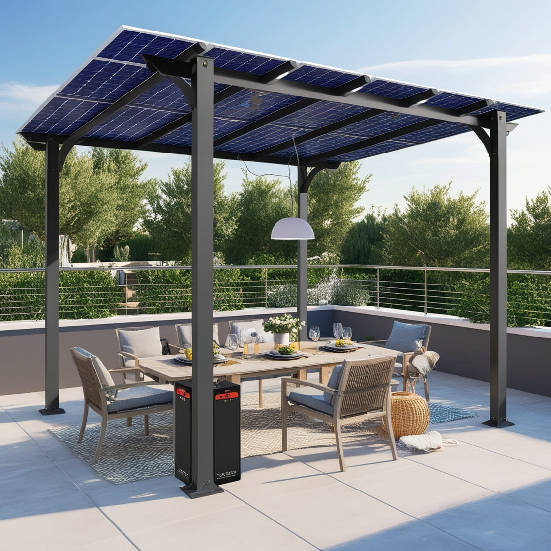 Pérgola Solar Fotovoltaica | Diseños Eficientes y Sostenibles
